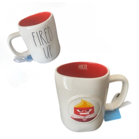Rae Dunn | Dining | Rae Dunn Inside Out Anger Fired Up Pixar Disney Mug ...